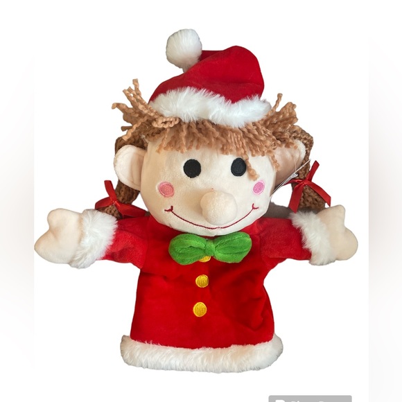 cuteoy | Holiday | Girl Elf Plushible Hand Puppet Christmas Puppets ...